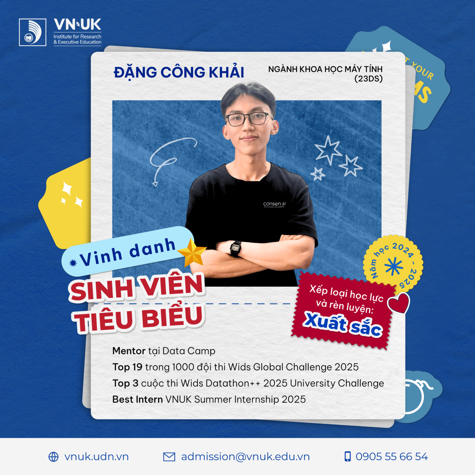 Not Just a High Achiever – Dang Cong Khai, the VNUK Student Who ...